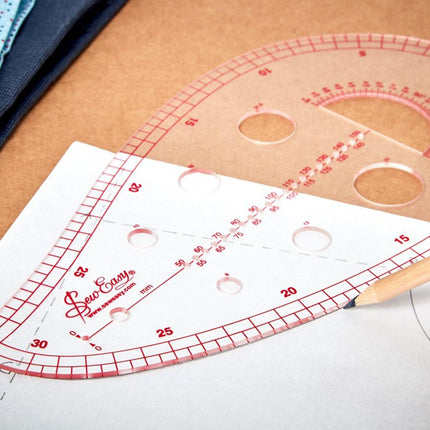 Sew Easy | Metric Sleeve Curve Ruler - Haberdashery – Hollies Haberdashery